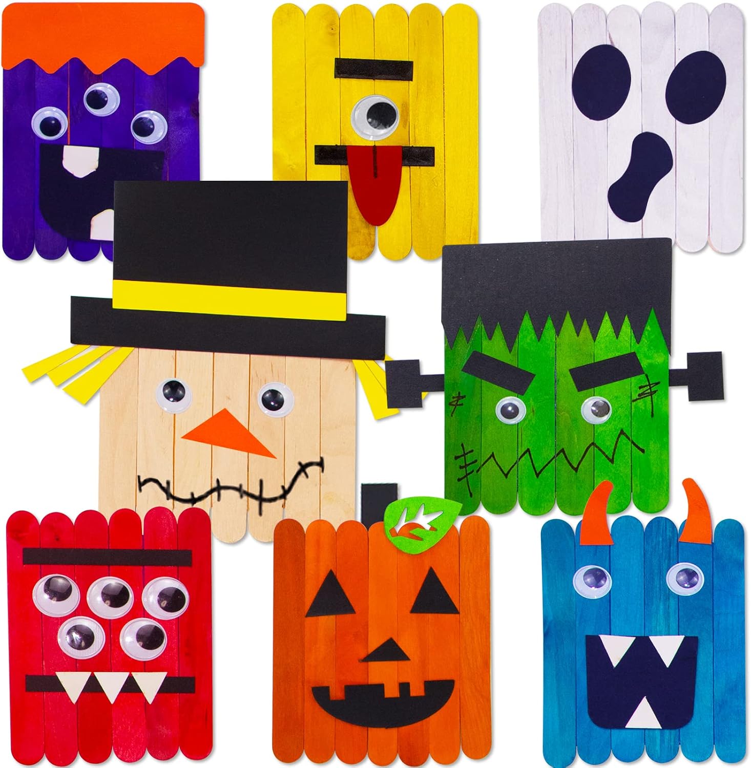 Amazon.com: Porgaten Halloween Crafts Kits for Kids Unfinished Arts and ...