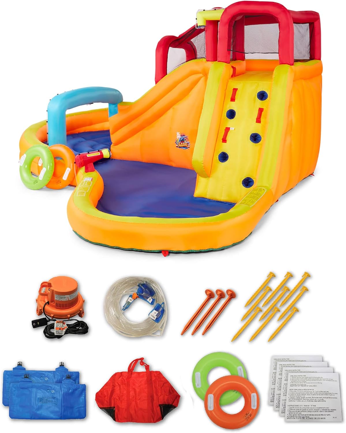 Amazon.com: Banzai Kids Inflatable Outdoor Lazy River Adventure Water ...