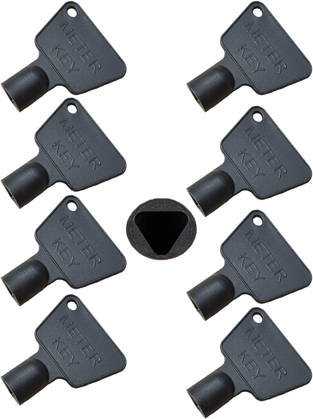 Gas Meter Box Key [8 Pack] - Triangle Key - Electric Box Key - Utility ...