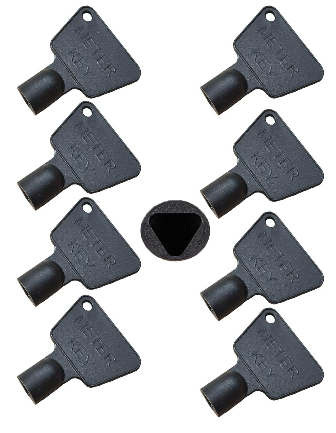 Gas Meter Box Key [8 Pack] - Triangle Key - Electric Box Key - Utility ...