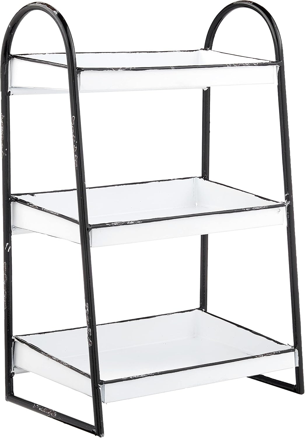 Amazon.com: Creative Co-Op Heavily Distressed 3-Tier Metal Tray with ...