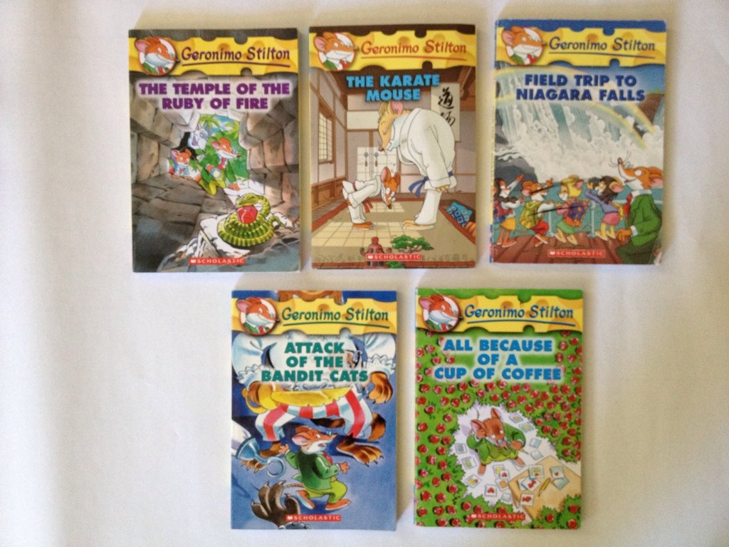 Geronimo Stilton 5 Book Box Set: Field Trip to Niagara Falls, The ...