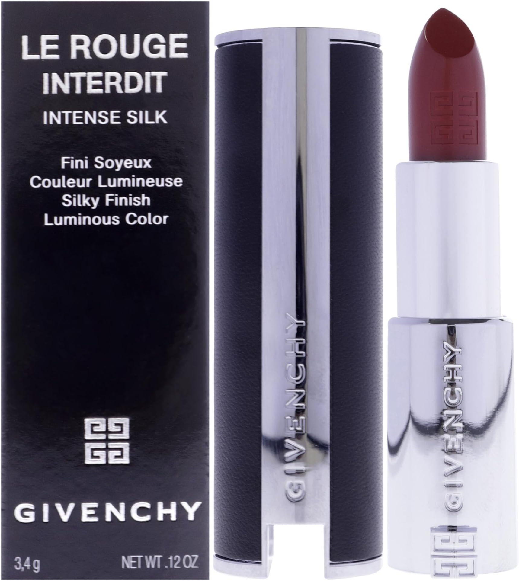 Amazon.com : Givenchy Le Rouge Interdit Intense Silk Lipstick - N333 L ...
