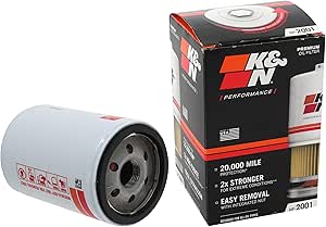 K&N Filtro de aceite de alta calidad: protege tu motor: compatible con modelos seleccionados de ...