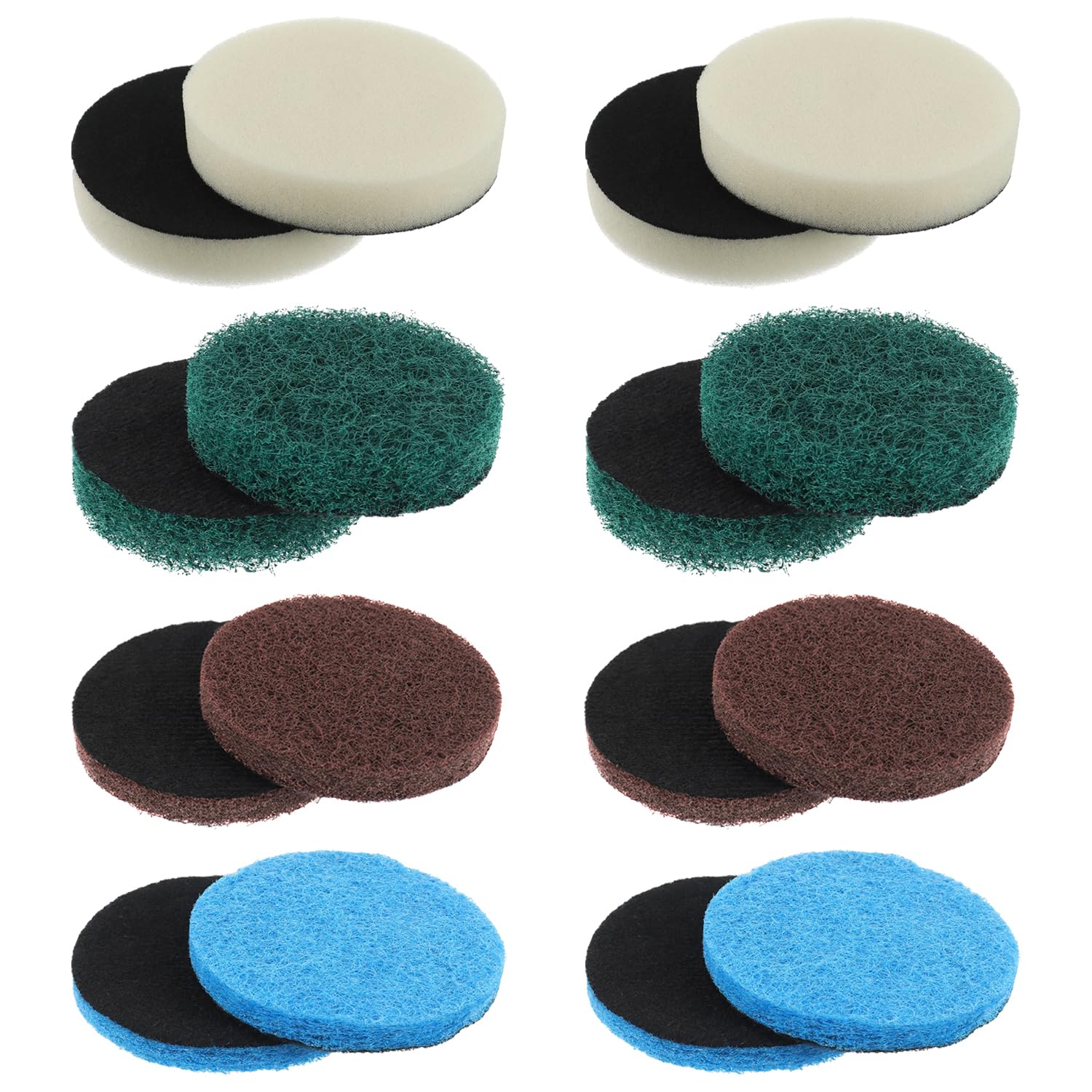 EPLZON 16pcs Electric Cleaning Brush Pad Set 4 Foam Pads 4 Kitchen Mats ...