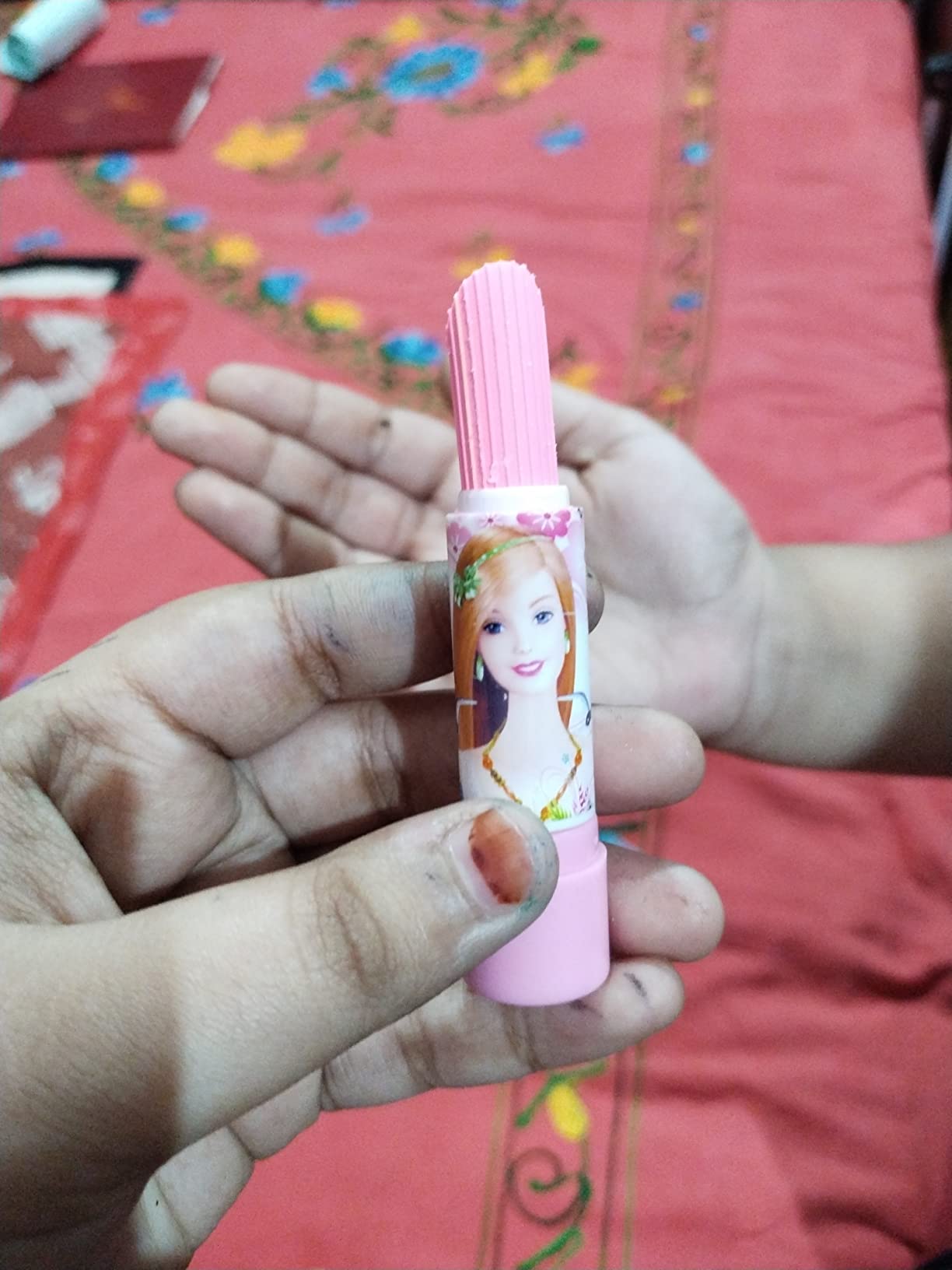 Piper London Girl's Cartoon Lipstick Style Eraser (Multicolour) Set of ...