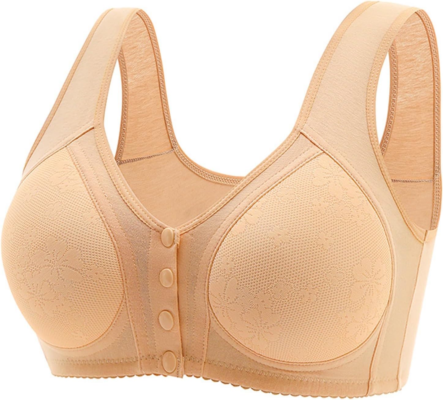 eipogp Women Front Closure Bra Seniors Full Coverage Plus Size Front ...