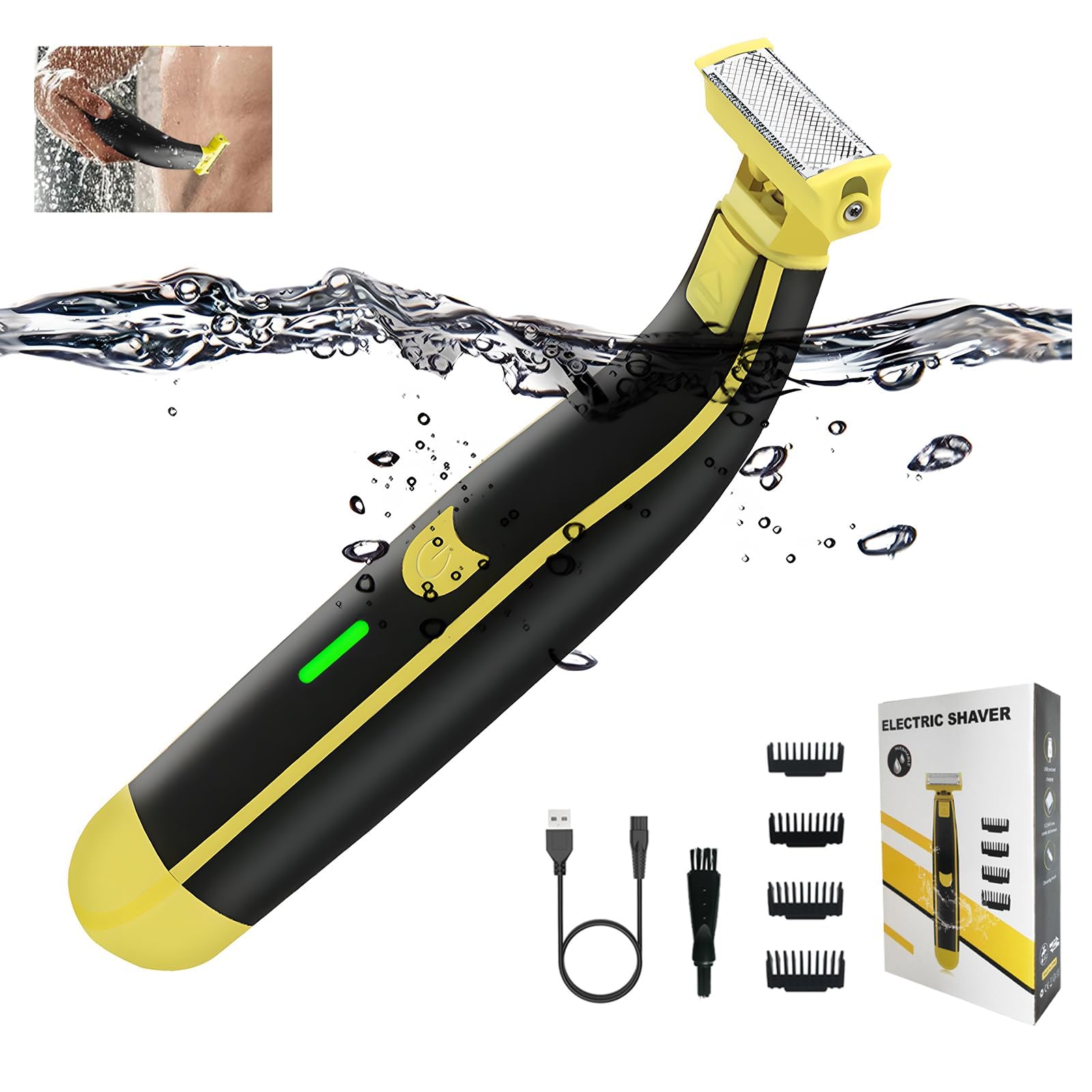 Beard Trimmer for Men Electric Razor, Wet and Dry Hair Clippers ...