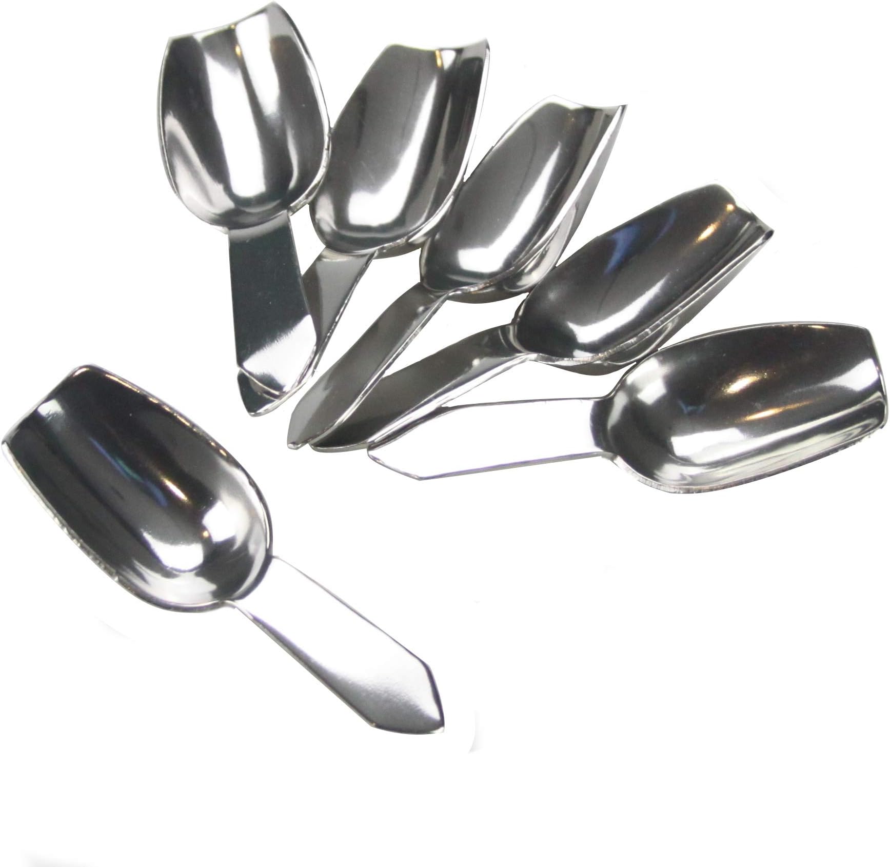 Ice Scoop Set of 5,Scoops for Food Metal Scoop Stainless Steel Mini ...