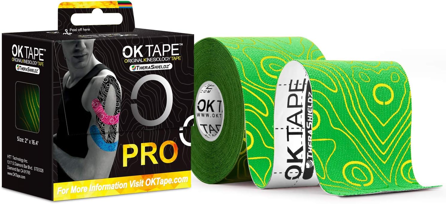 Amazon.com: OK TAPE PRO Kinesiology Tape Therapy Pain Relief Muscle ...