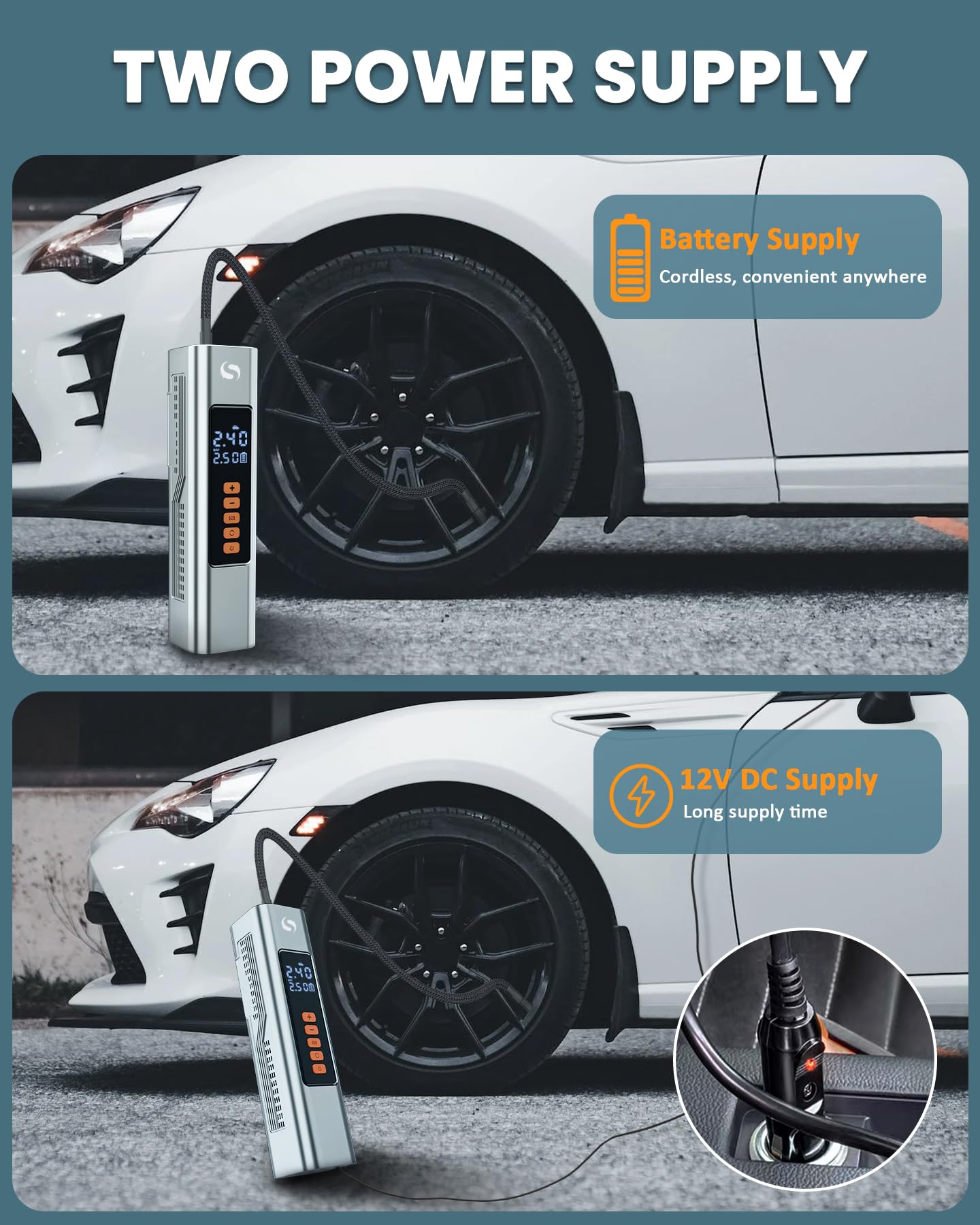 Snapklik.com : SERVOMASTER Tire Inflator Portable Bike Air Compressors ...