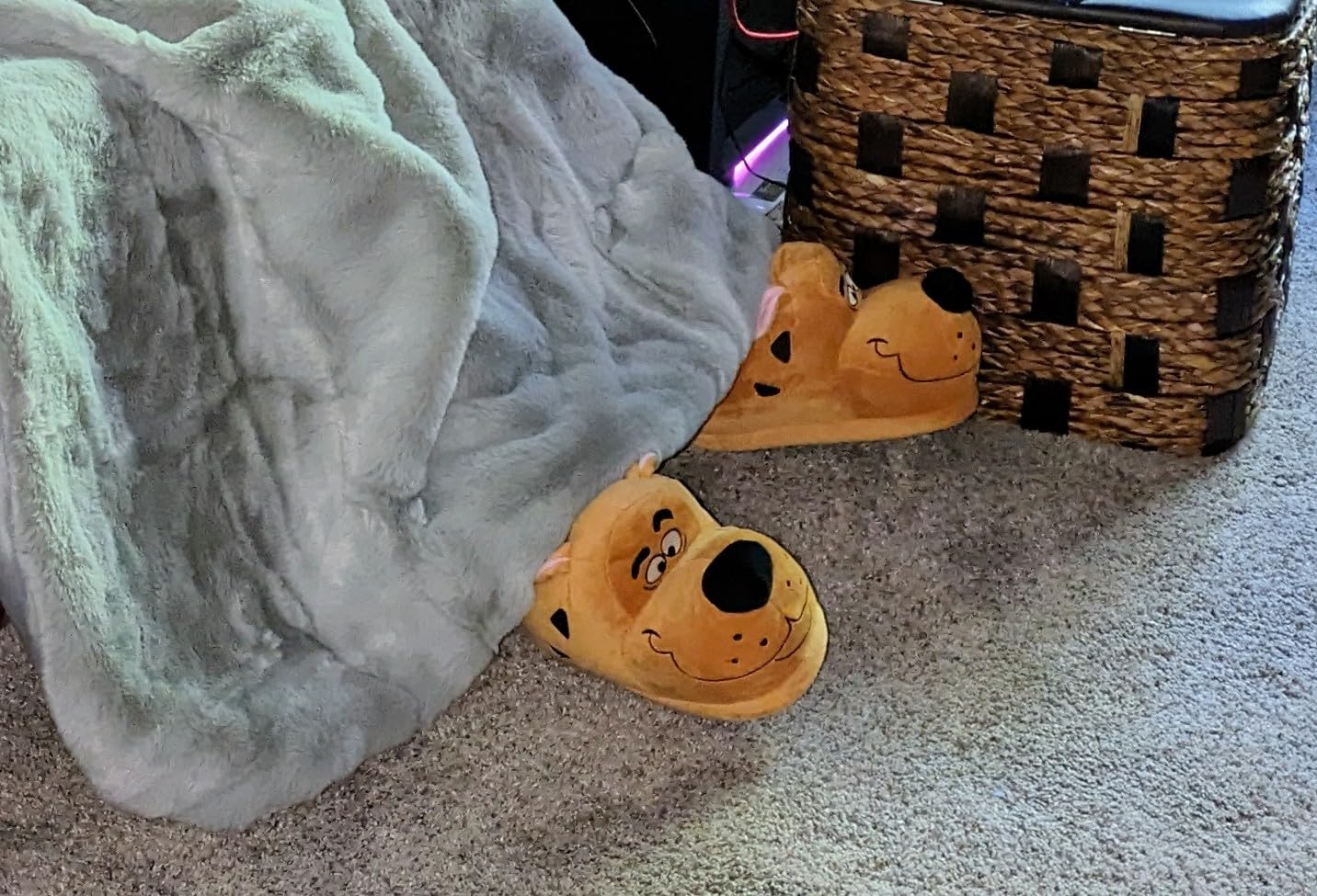 Amazon.com | Scooby Doo Slipper for Adults, Exclusive Character Plush ...