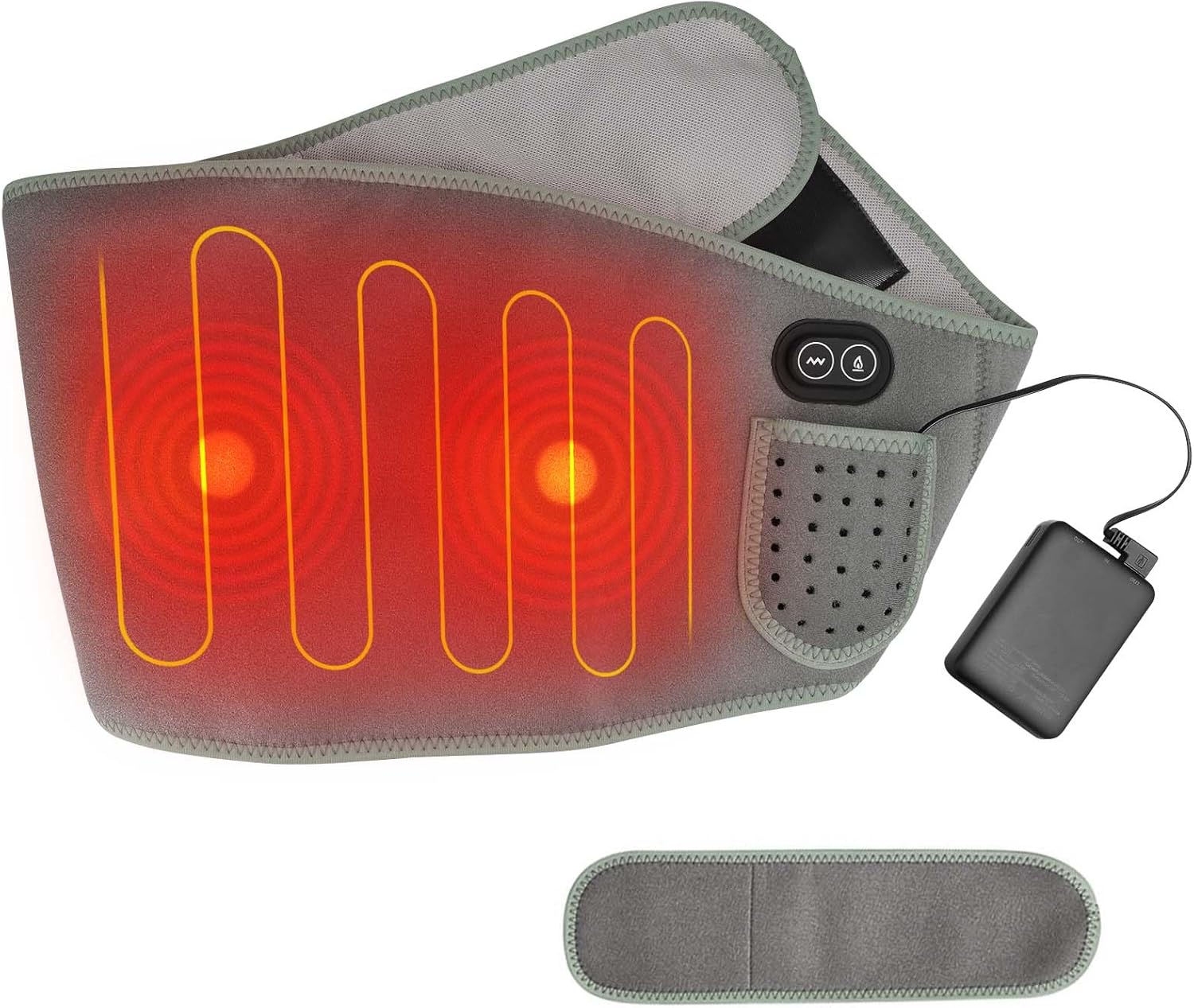 Electric Heat Pad for Lower Back and Waist, 3 Levels Cordless Heating ...