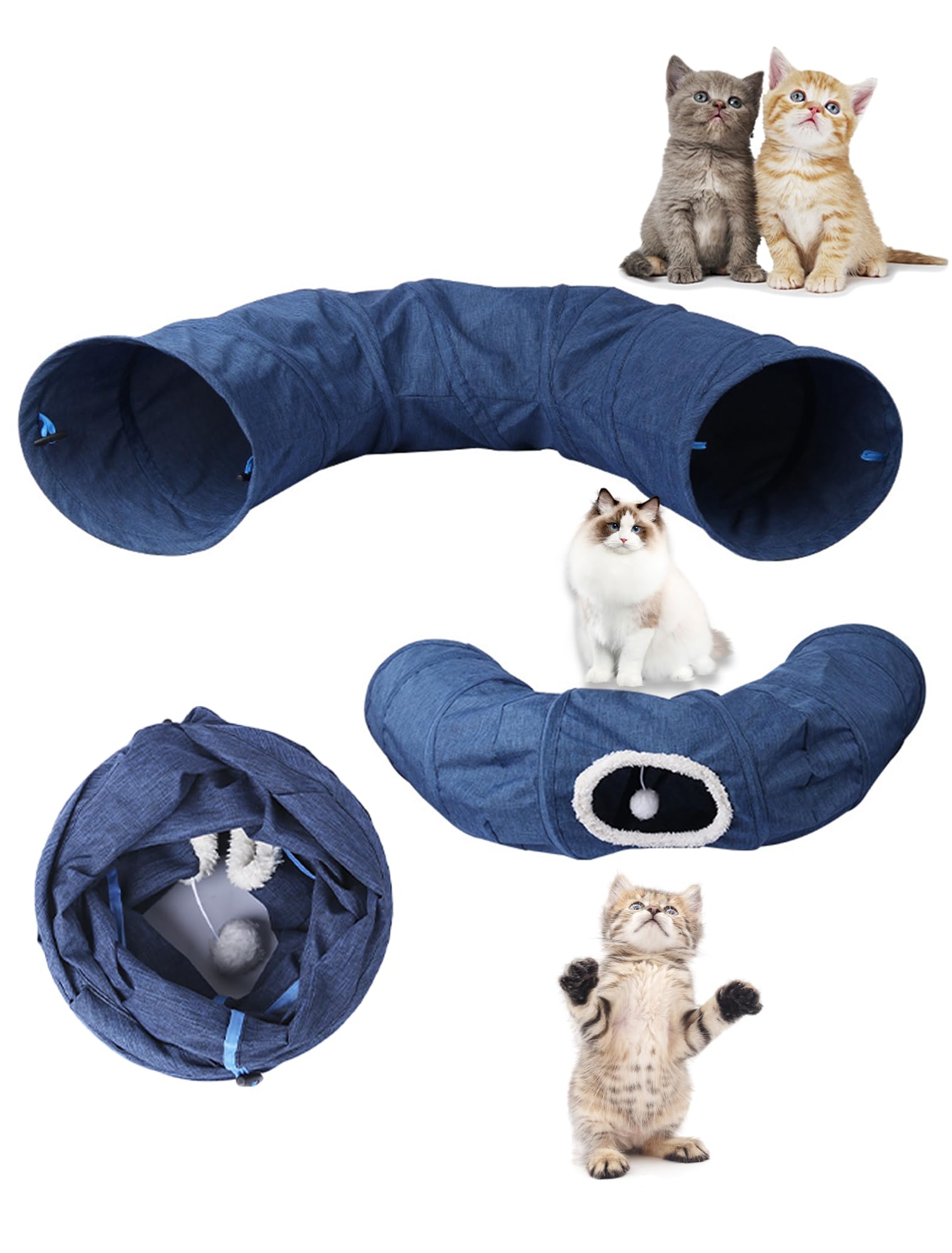 Amazon.com : Cat Tunnel - Kitten Tunnels for Indoor Kittens, Tear ...