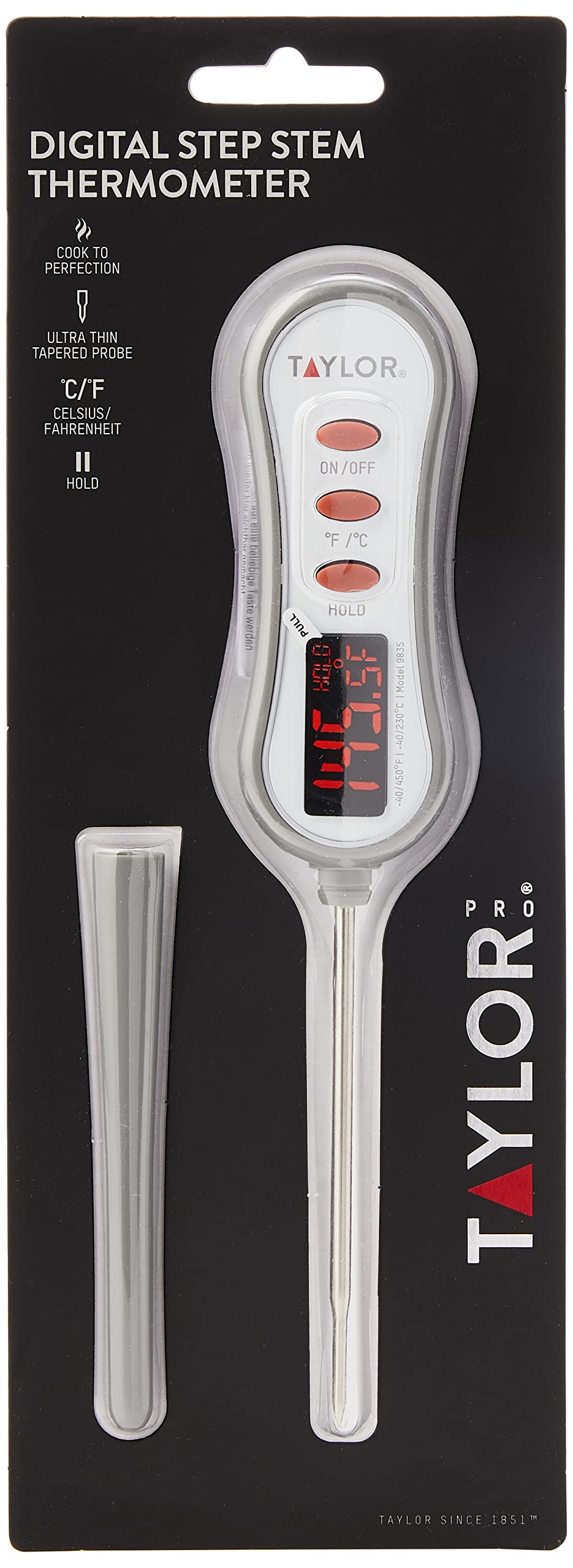 Taylor Pro Digital Food Thermometer, Accurate Multi-Functional Food ...