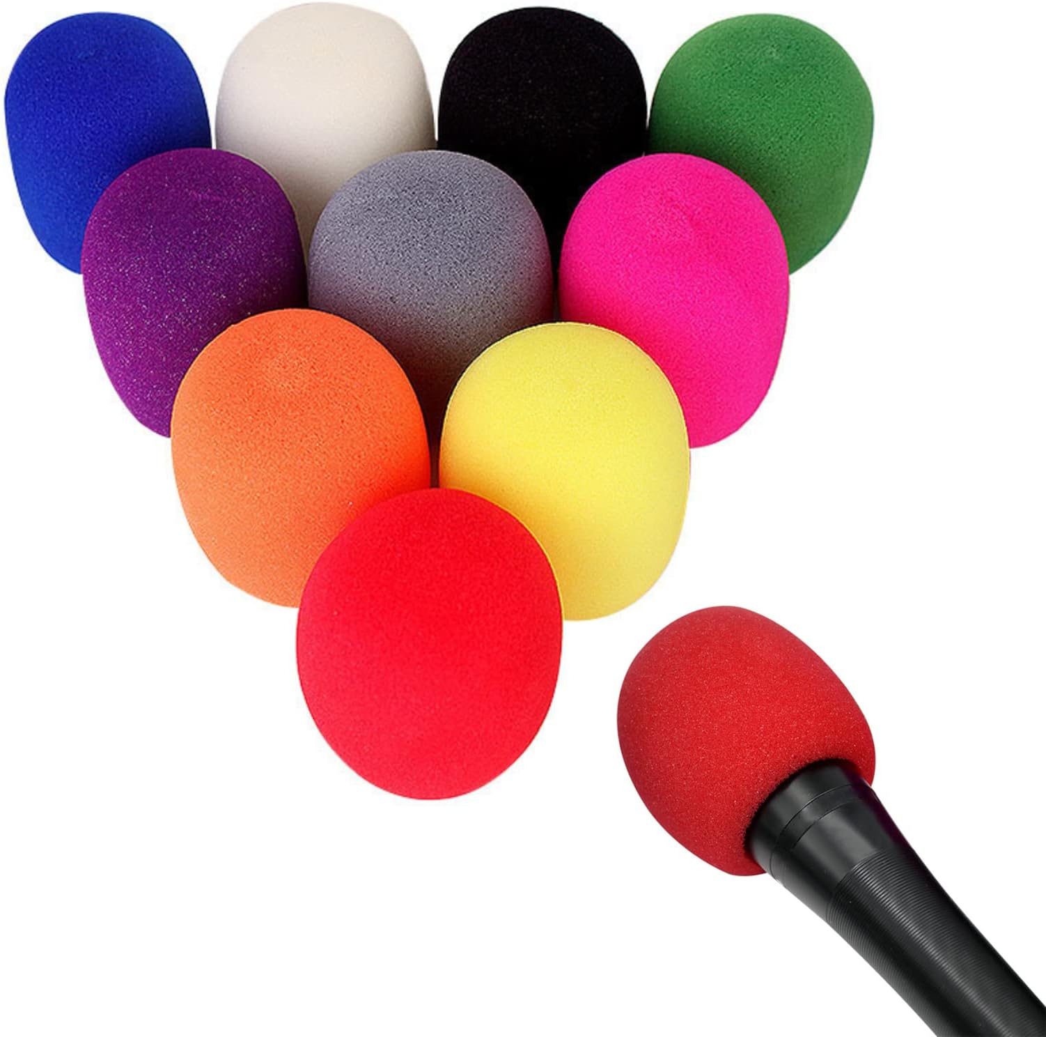 Amazon.com: Windscreen Foam Cover for Ball-Type Microphone - 6 Packs ...