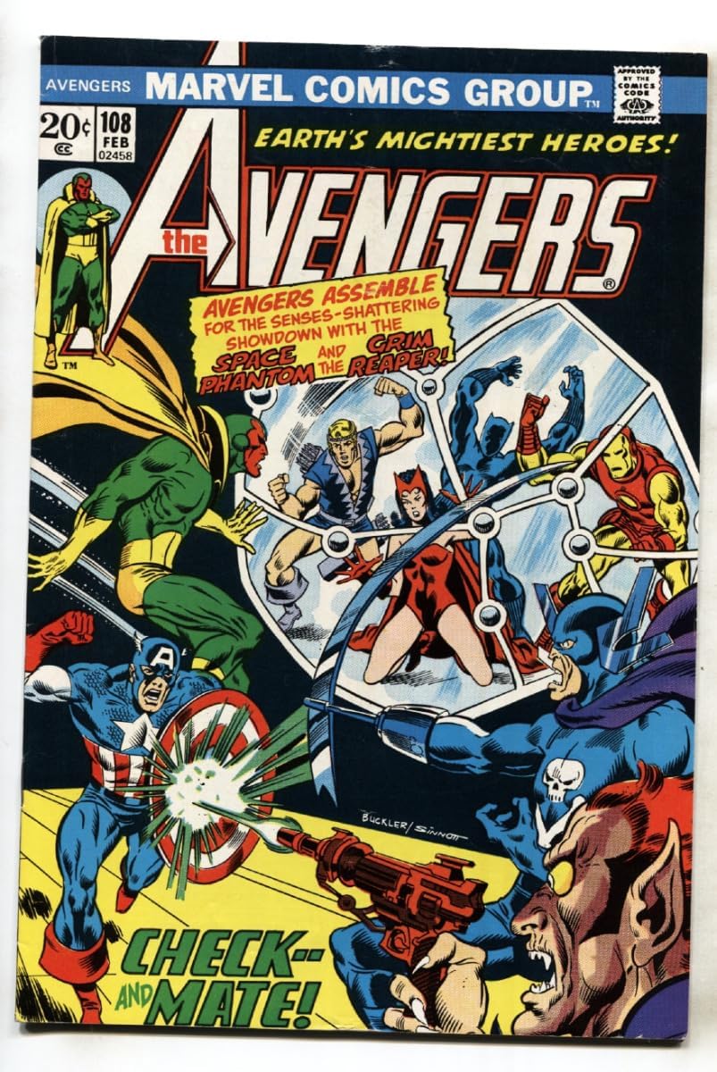 Amazon.com: Avengers #108 1973- Captain America Marvel Comics : N/A, N ...