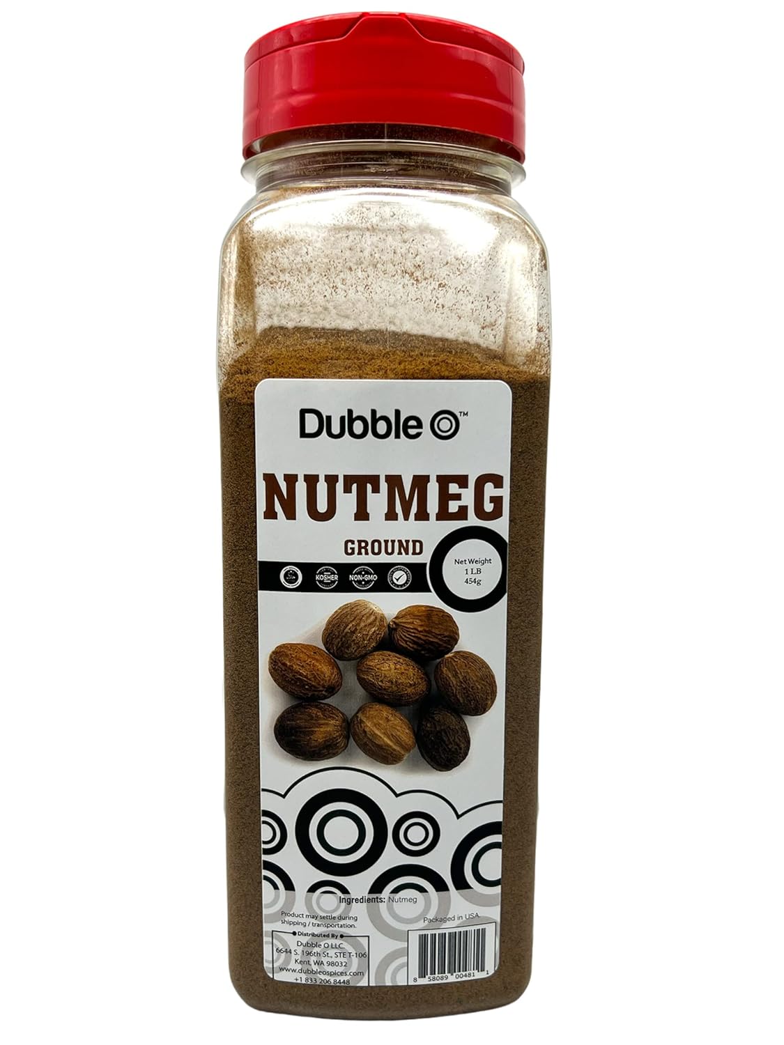 Amazon.com: Ground Nutmeg - 16 oz / 1 LB - Non GMO, Kosher, Halal, and ...