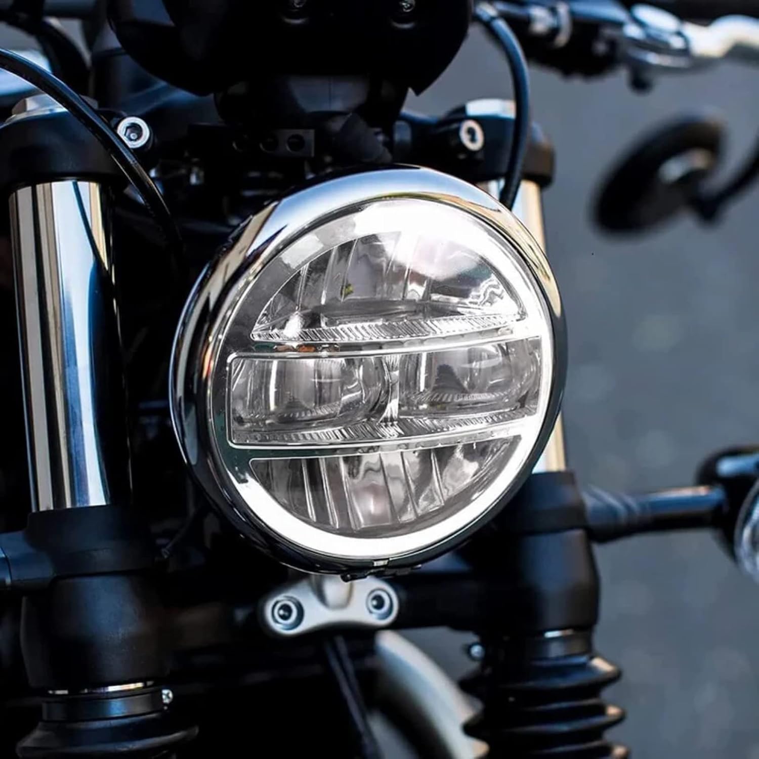 POCHY Motorcycle Headlight For Motorcycle Street Motobike For Cafe ...