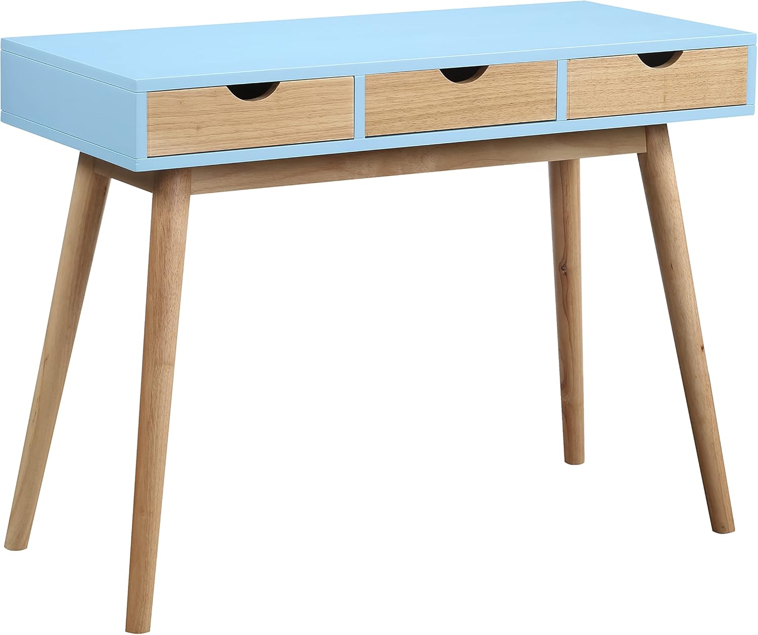 Amazon.com: LERFAN Home Office Writing Desk with 3 Drawers and 4 ...