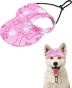 Amazon.com : PET SHOW Dog Baseball Cap Paw Print Dog Visors for Small ...