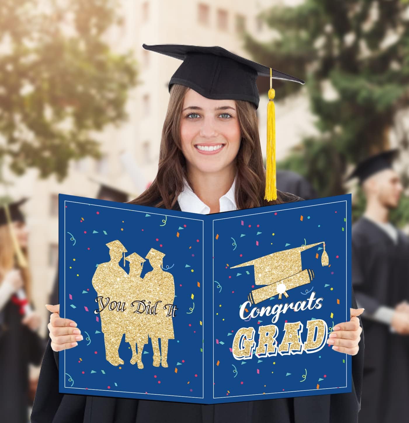 Amazon.com : HEIPINIUYE Jumbo Graduation Card with Envelope 11 x 14 ...