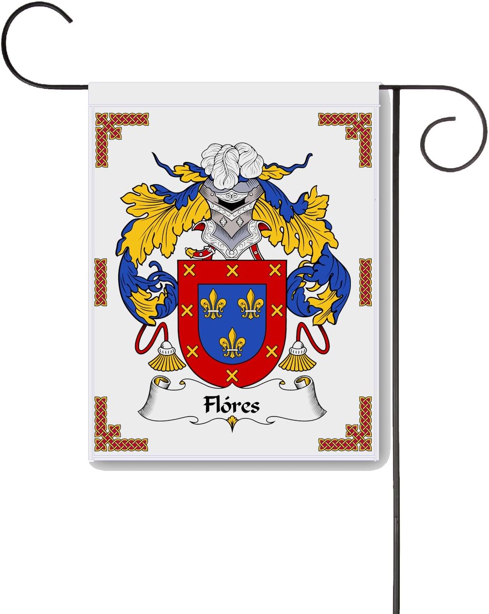 Amazon.com : Flores Coat of Arms/Flores Family Crest 11 X 15 Garden ...