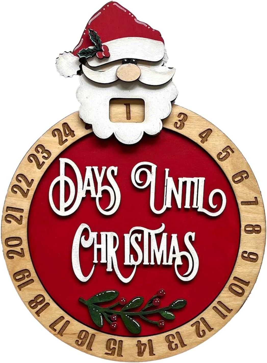 Amazon.com: Countdown to Christmas Wooden Advent Calendar, Creative ...