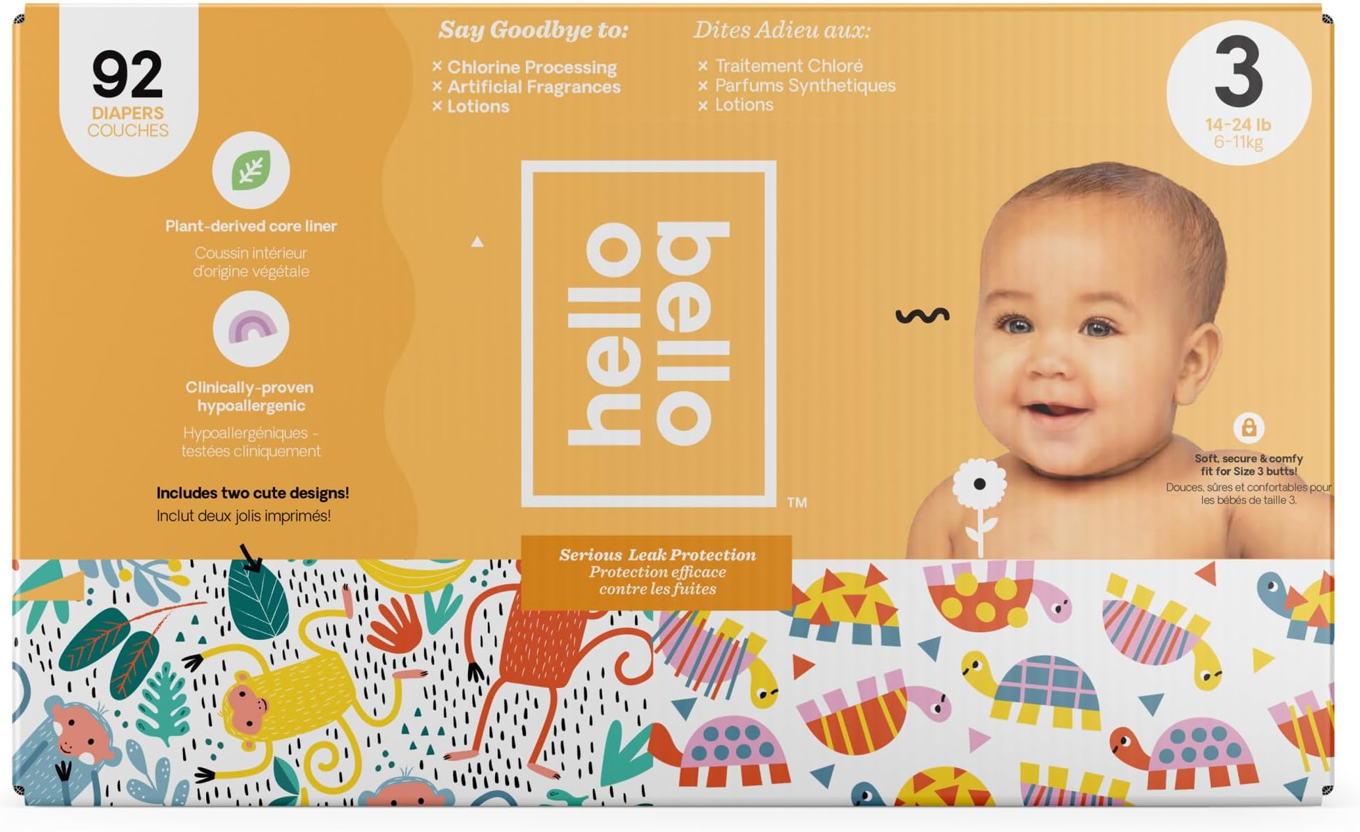 Amazon.com: Hello Bello Premium Diapers, Size NB (Up to 10 lbs ...