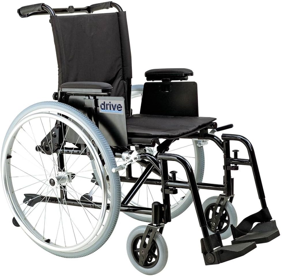 Amazon.com: Drive Medical Sentra Extra Heavy Duty Wheelchair with ...