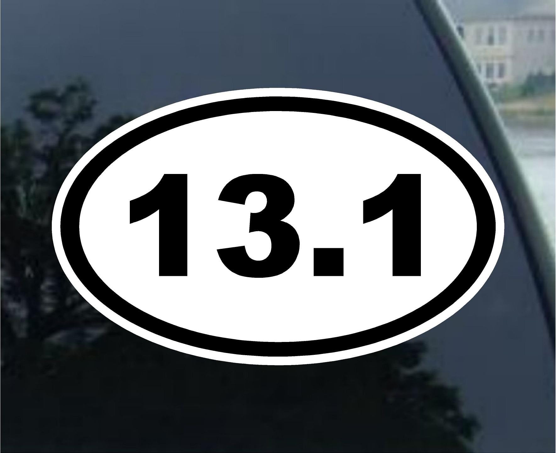 Amazon.com: 13.1 Marathon Runner Sticker Decal Notebook Car Laptop 4" x ...
