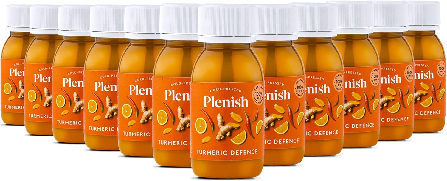 Plenish Turmeric Defence Shots (12 x 60ml) : Amazon.co.uk: Grocery