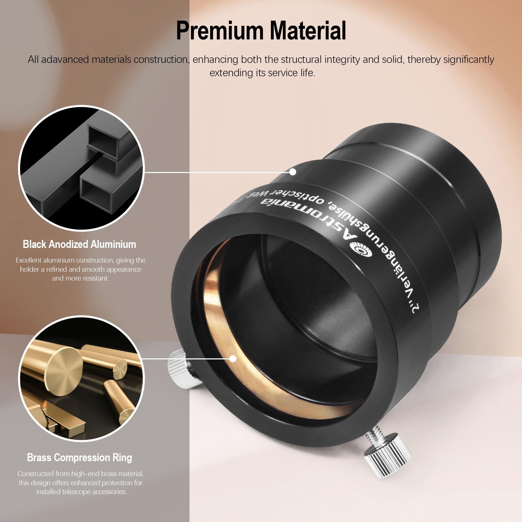 Snapklik.com : Astromania 2-Inch Telescope Eyepiece Extension Tube ...
