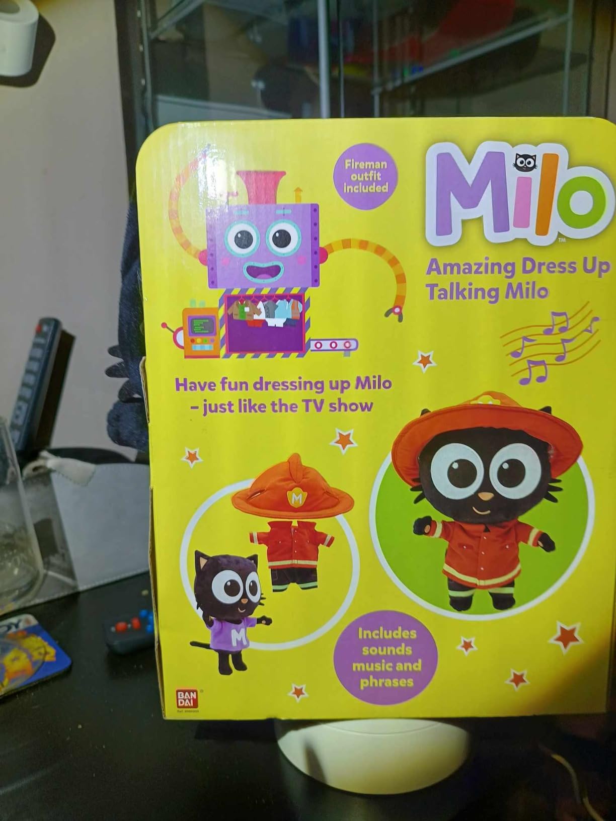 Milo Black Cat Plush Toy - 25cm Amazing Dress Up Milo Soft Toys with ...