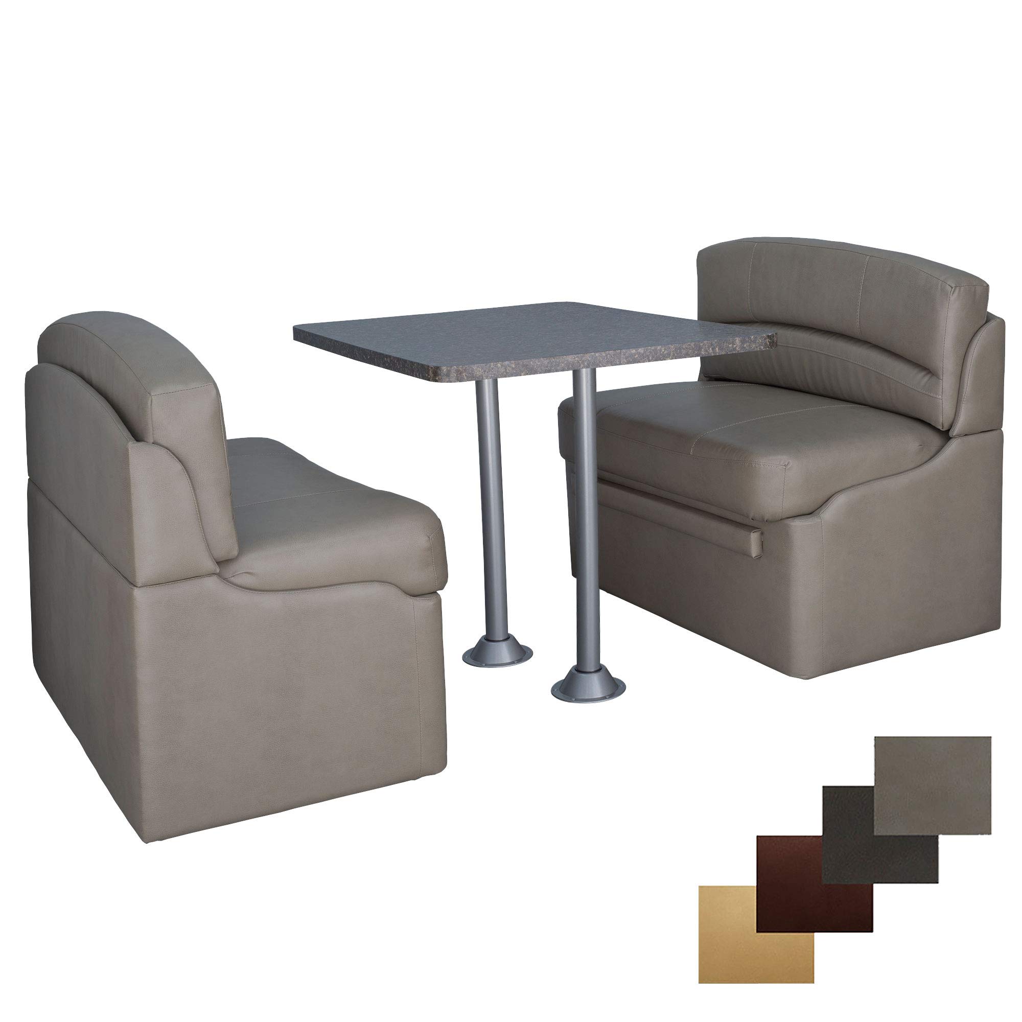 Buy RecPro 40" RV Dinette Booth Set with Table and 2 Surface Legs | Two ...