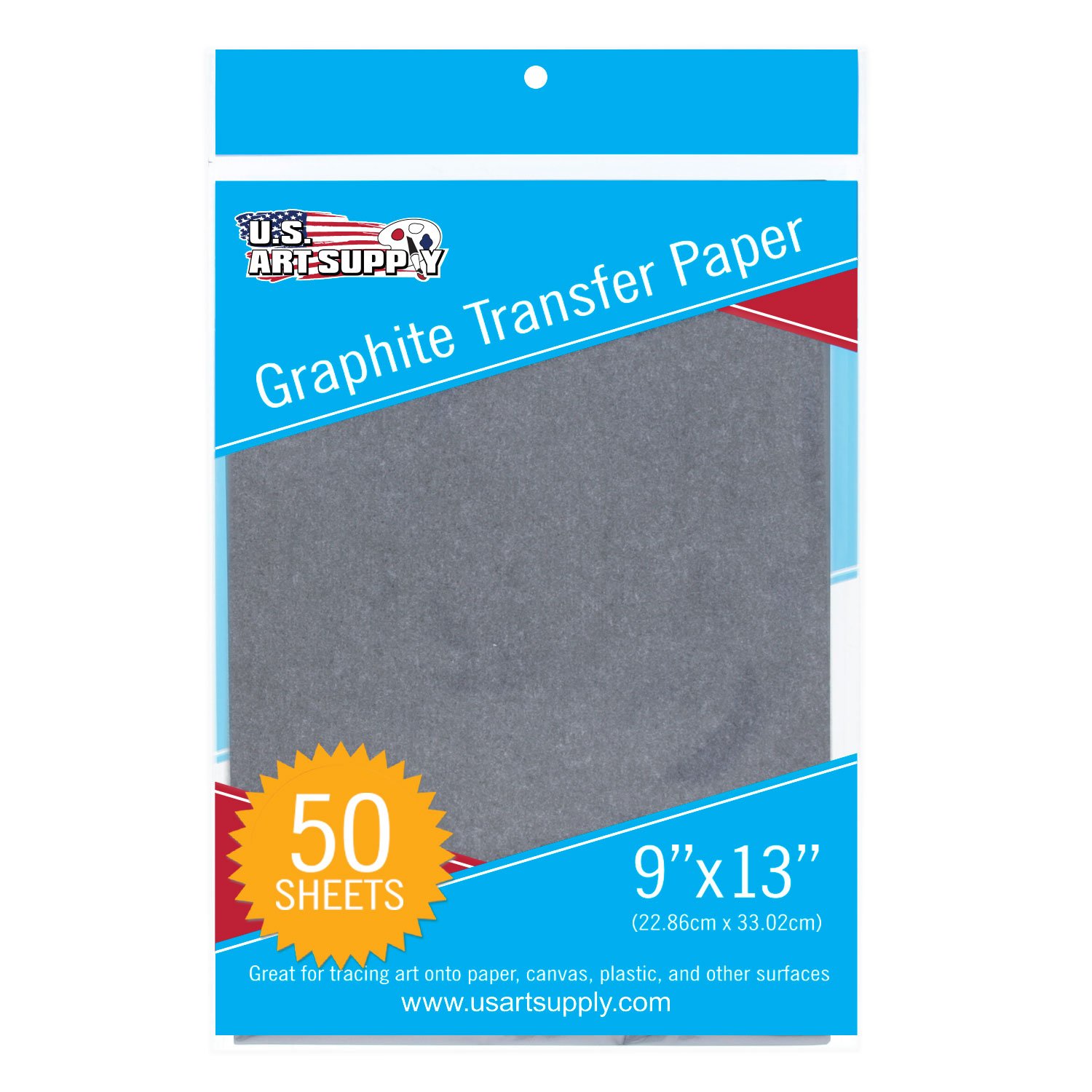 U S Art Supply Graphite Carbon Transfer Paper 9 X 13 50 Sheets u-s-art-supply-graphite-carbon-transfer-paper-9-x-13-50-sheets