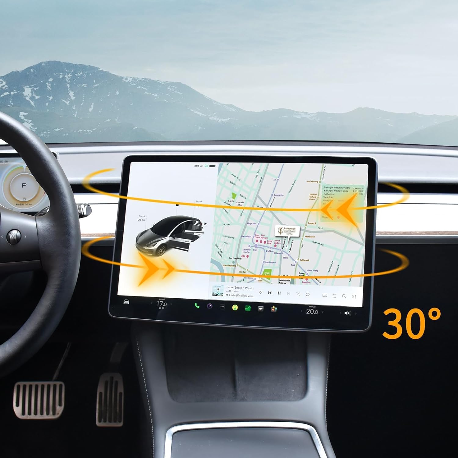 Amazon.com: Onlysay Screen Swivel Mount for Tesla Model 3 2017-2023 and ...