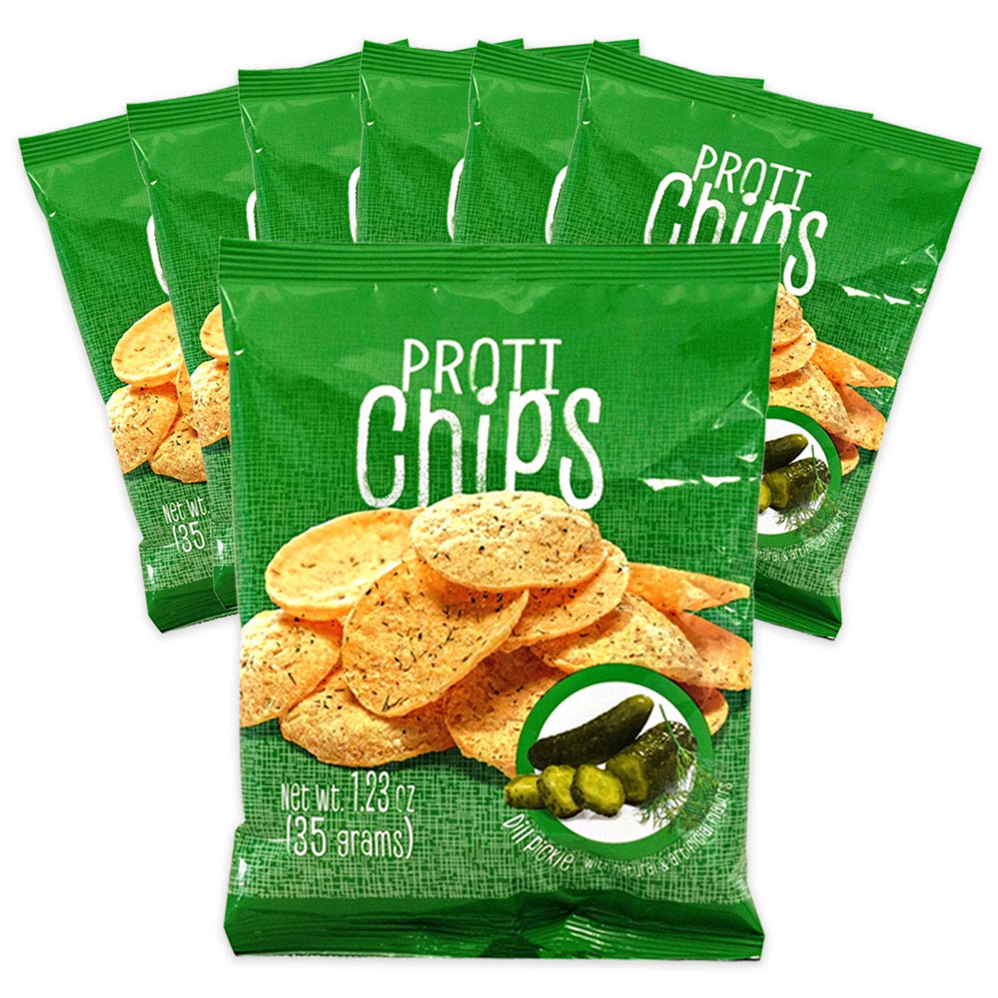 Amazon.com: Proti-Thin Proti Chips – Dill Pickle Flavor (7 Bags | 15 g ...