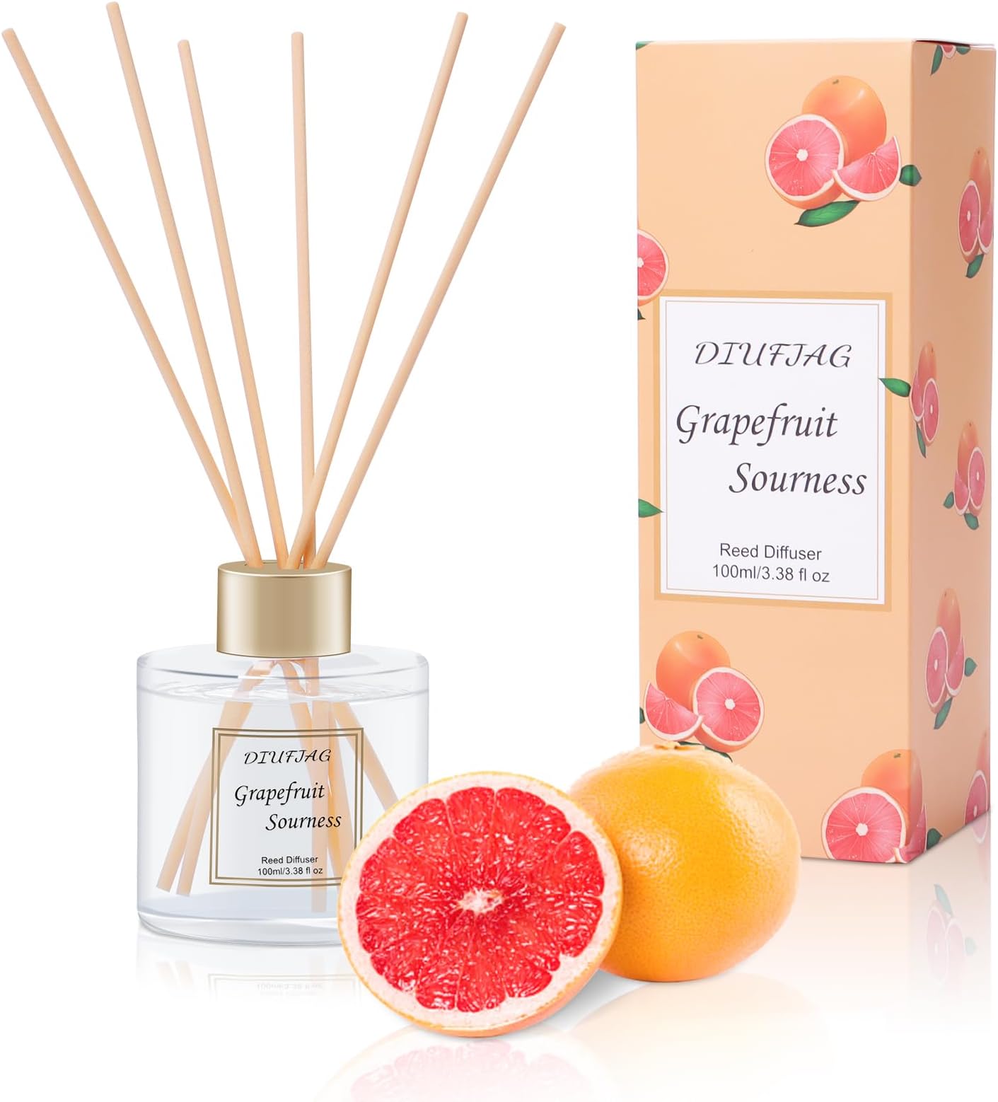 Just Lemon Fragrance Reed Diffuser 100ml - Long Lasting Home Indoor ...