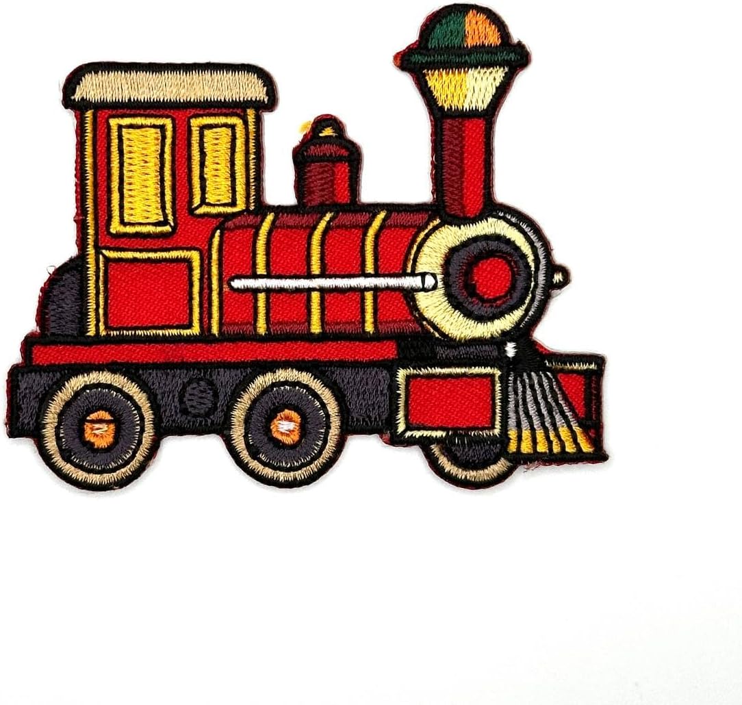 Amazon.com: Train Iron On Patch - Embroidered Train Baby Kids Children ...