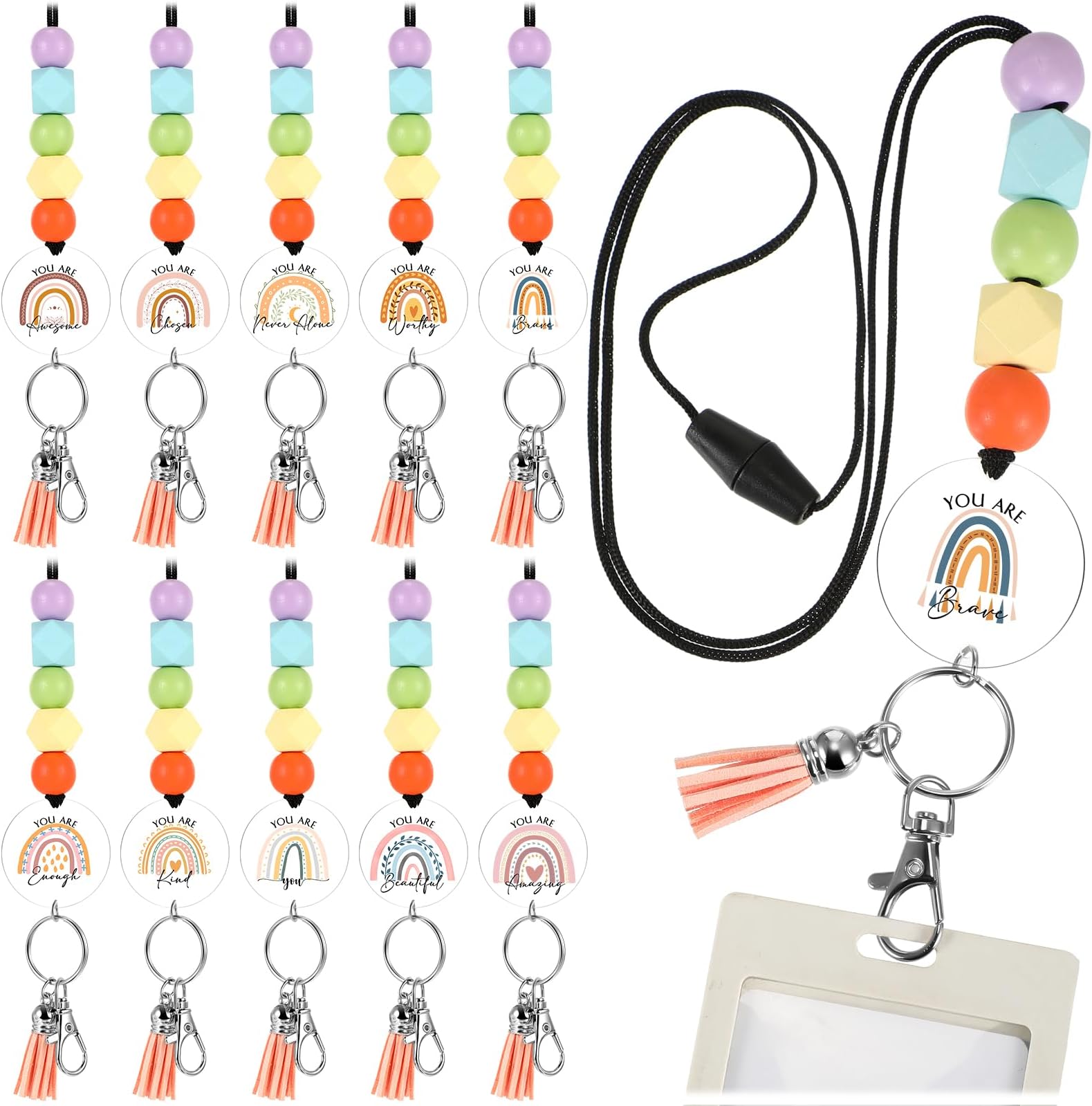 Back To School Keychains For Students HOWAF 60pcs Welcome Back To ...