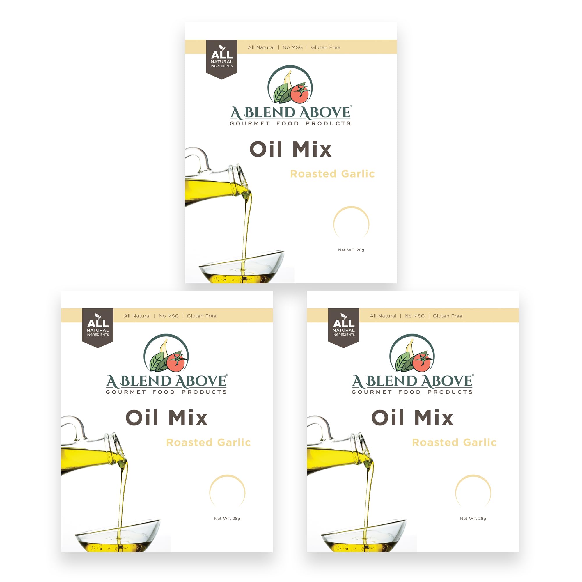 Amazon.com : A Blend Above Roasted Garlic Olive Oil Mix, 3 pack ...