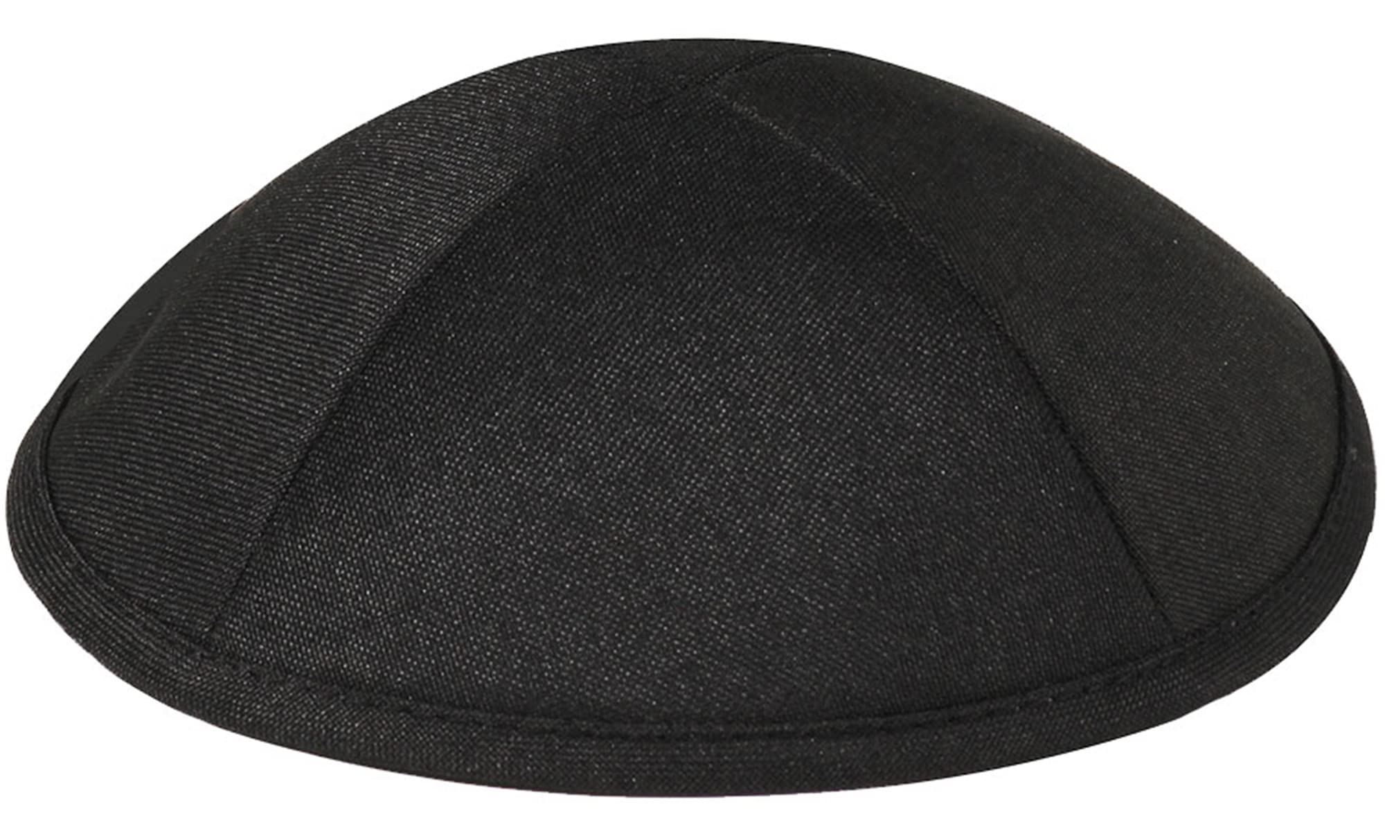 Snapklik.com : Zion Judaica Black Synagogue Kippah Deluxe Linen Rosh ...