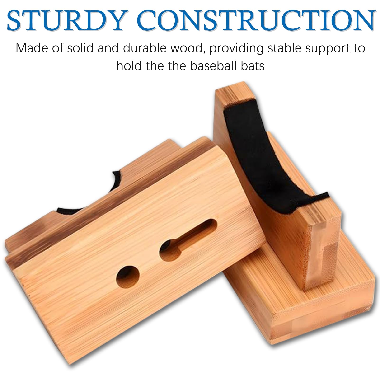 Snapklik.com : Baseball Bat Display Case - Solid Wood Baseball Bat ...