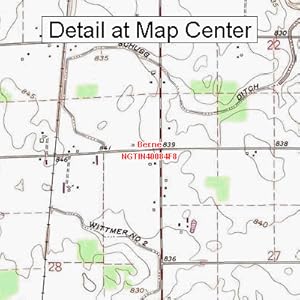 Amazon.com : USGS Topographic Quadrangle Map - Berne, Indiana (Folded ...