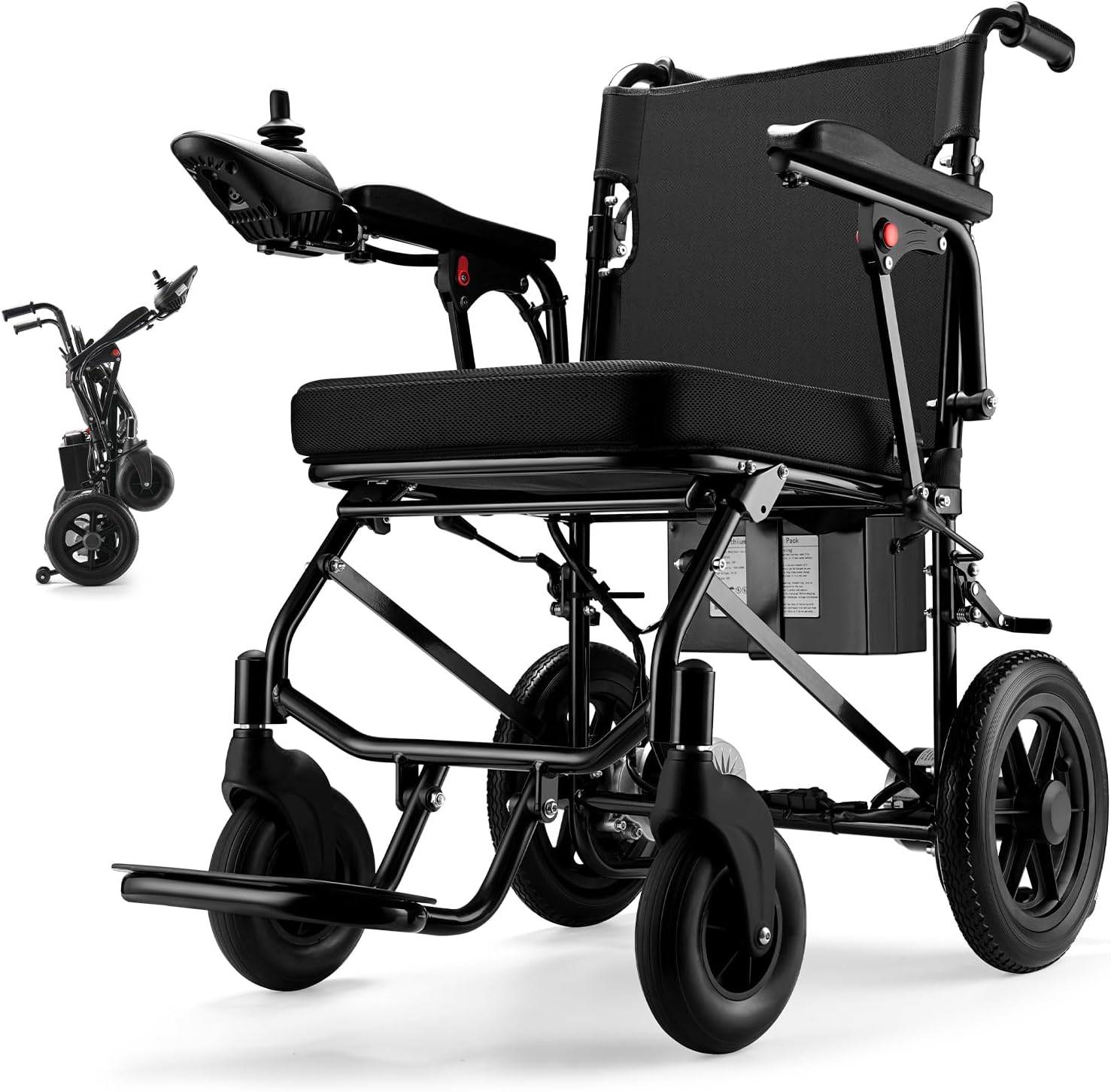 Amazon.com: JUSTHERO Electric Wheelchairs for Adults, 12 Miles Foldable ...