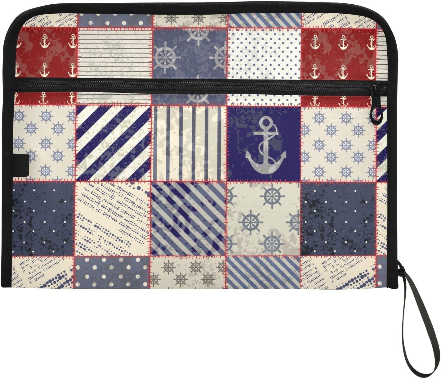 Nautical Style Anchor Expanding File Folder for Documents A4 Letter ...
