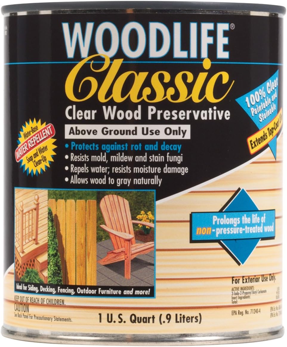 Rust-Oleum Clear, Quart, 902 Wolman Classic Wood Preservative-Above ...