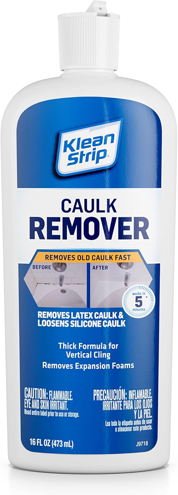 Amazon.com: KLEAN-STRIP Latex & Silicone Caulk Remover - 16 oz. Bottle ...