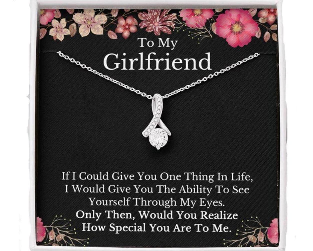 Buy rakva 925 Sterling Silver Gift Girlfriend Necklace, To My ...